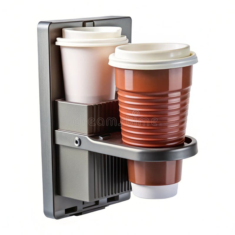 Plastic Vending Machine Cup Holder with Flexible Mounting Design Stock ...