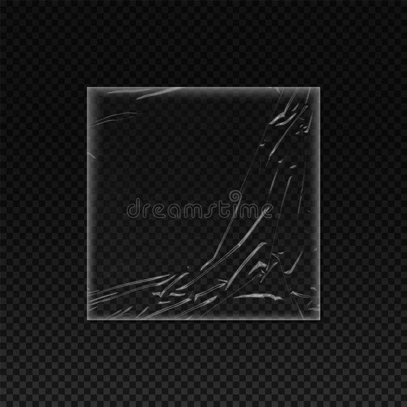 Plastic Vinyl Torn Wrap Vector Illustration Stock Vector - Illustration ...