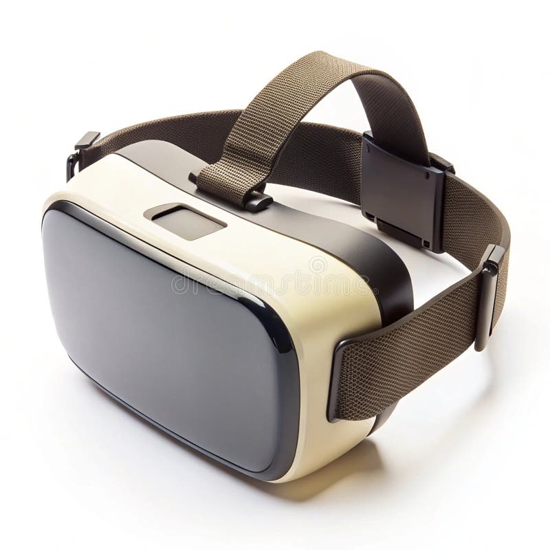 Plastic VR headset casing stock illustration. Illustration of ...