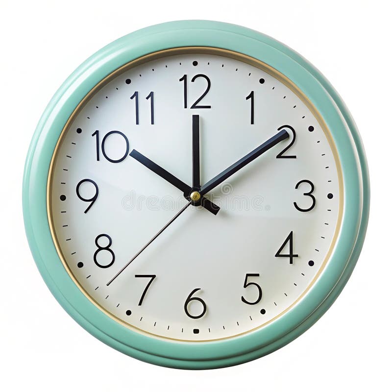 Plastic Wall Clock with Large Numbers for Easy Reading Stock ...