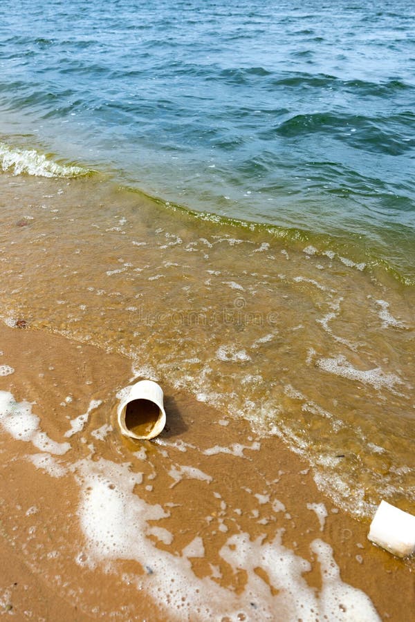 Waste on beach stock image. Image of nature, summer - 119451627