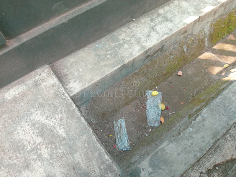 Plastic Waste Can Be Seen Lying in the Gutter Stock Photo - Image of ...