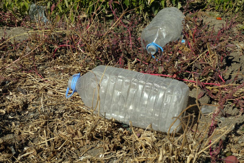 Plastic Waste Dumped in Agricultural Fields Stock Image - Image of ...