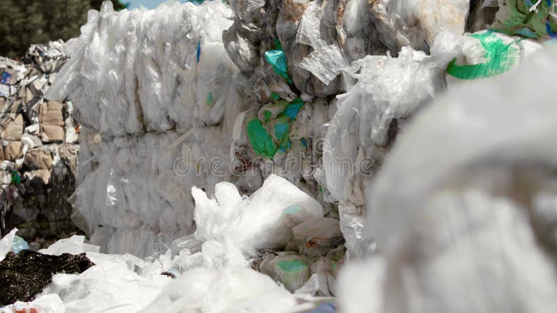 Garbage Dump with Plastic Bags and Food Waste. Recycling of Waste ...