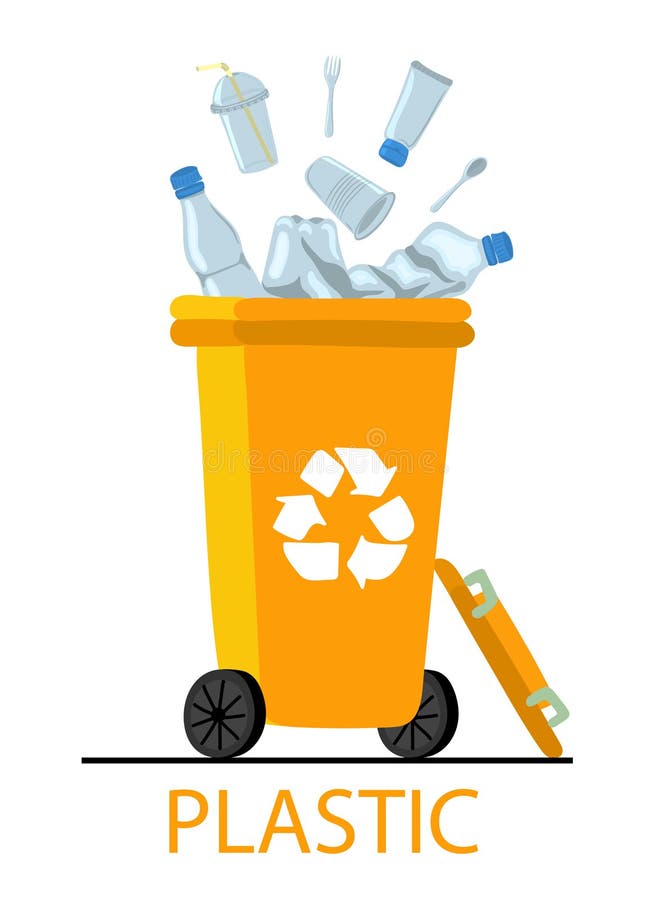 Plastic Waste and Garbage stock vector. Illustration of carton - 229846673