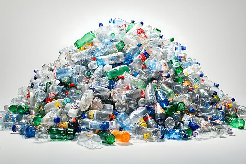 Plastic Waste Mountain stock illustration. Illustration of litter ...
