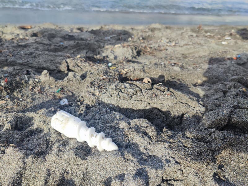 Plastic Waste Rubbish Garbage on the Beach Stock Photo - Image of ...