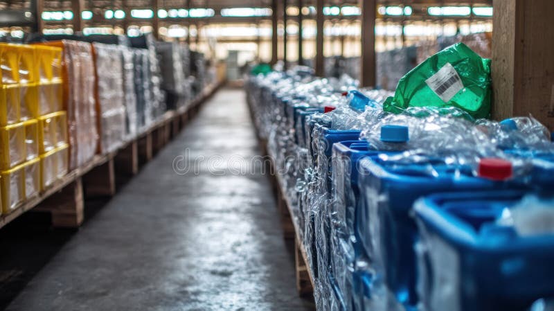 Recycling Center Processing Waste Cardboard for Ecological ...