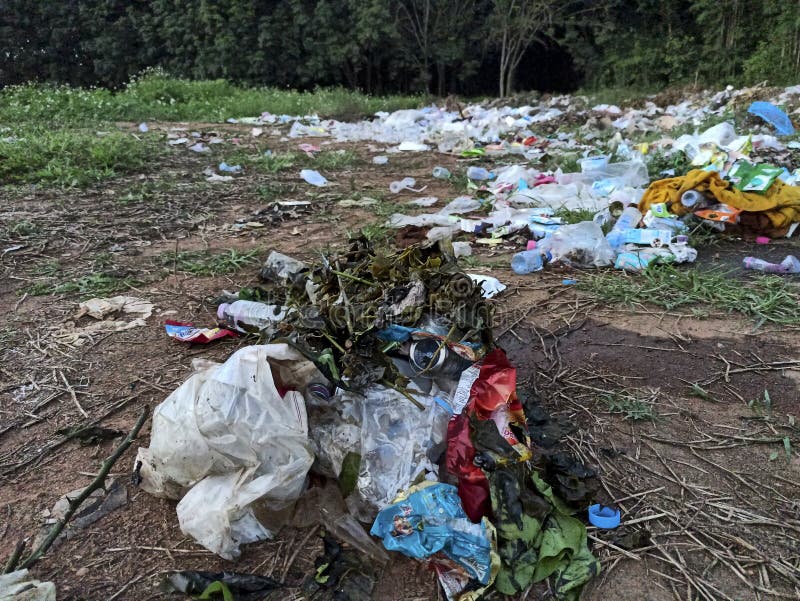 Plastic Waste in the Village Editorial Image - Image of ...