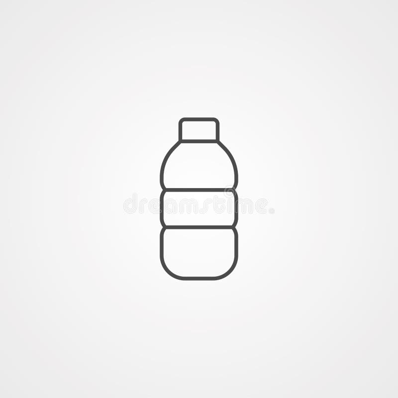 Plastic Water Bottle Outline