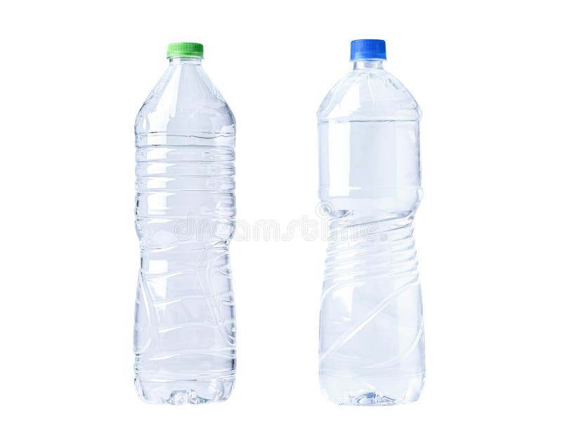 Plastic Water Bottle Isolated on White Background Stock Image - Image ...