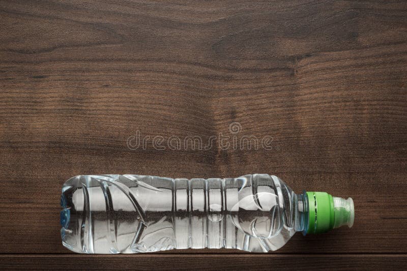 Plastic Water Bottle on the Table Stock Image - Image of freshness ...