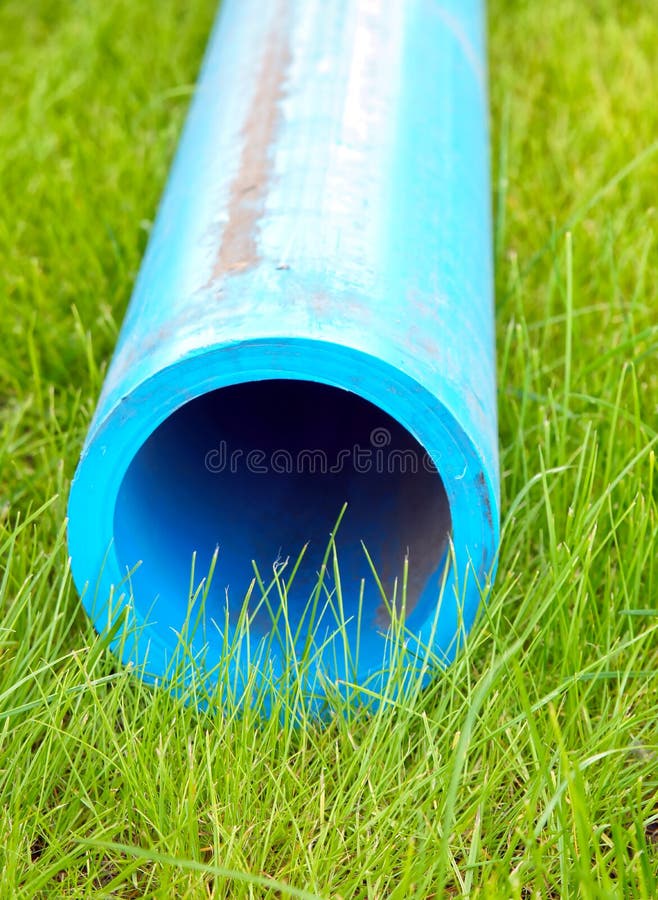 Plastic water pipe stock image. Image of line, build - 158203299
