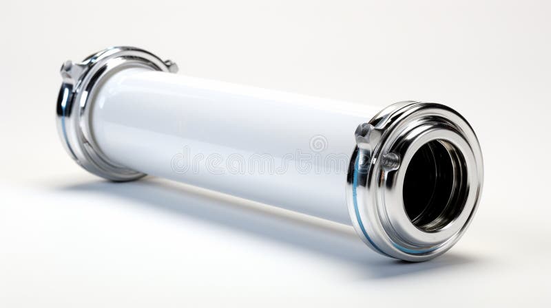 Plastic Water Pipe on White Background Stock Illustration ...
