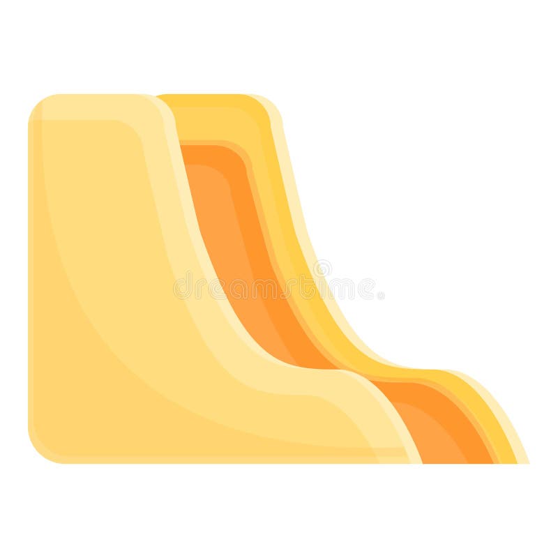 Plastic Water Slide Icon, Cartoon Style Stock Vector - Illustration of ...