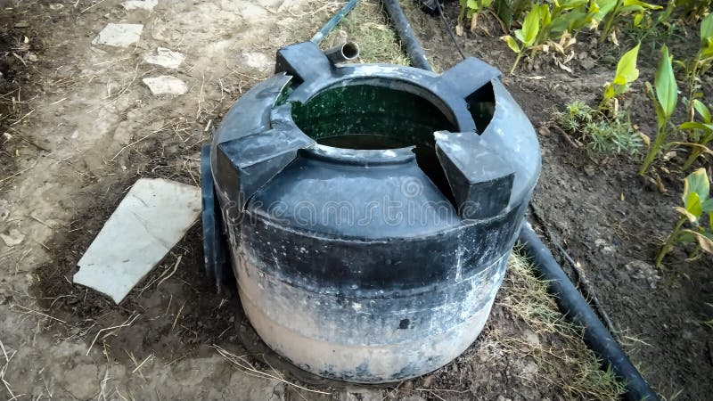 Plastic Water Tank Used Household, Pvc Tank Stock Image - Image of ...