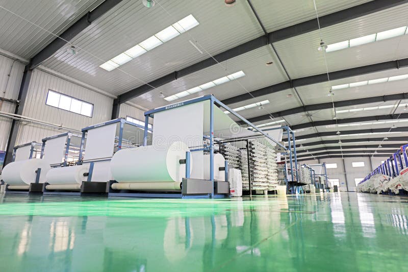 Plastic Weaving Workshop Circular Knitting Production Line, China Stock ...