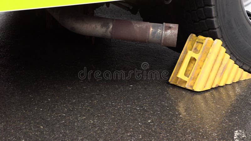 4K Side Shot: Wheels of Truck Trailer Rolling on Freeway, Captivating ...