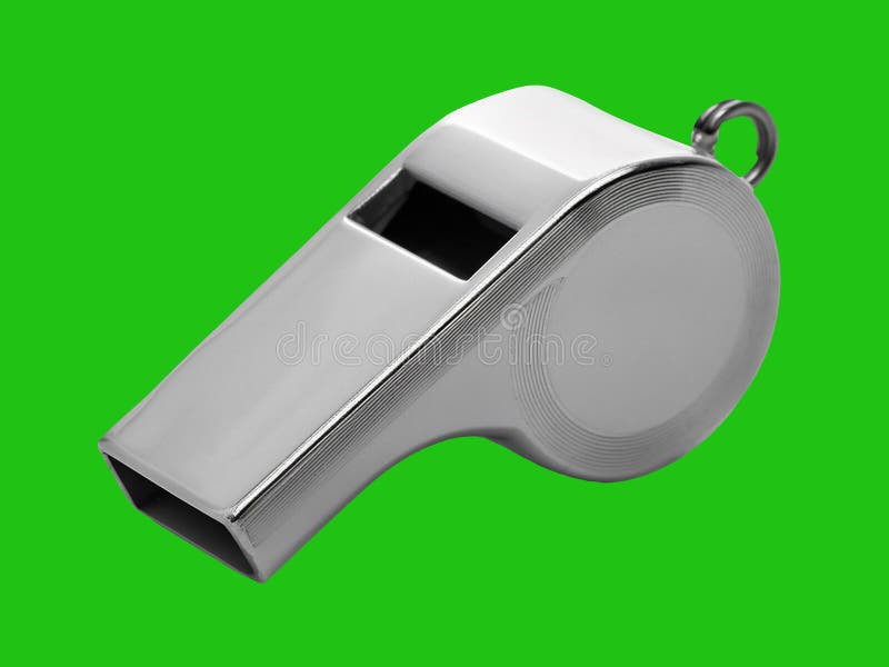 Plastic Whistle Isolated on White Background Stock Illustration ...