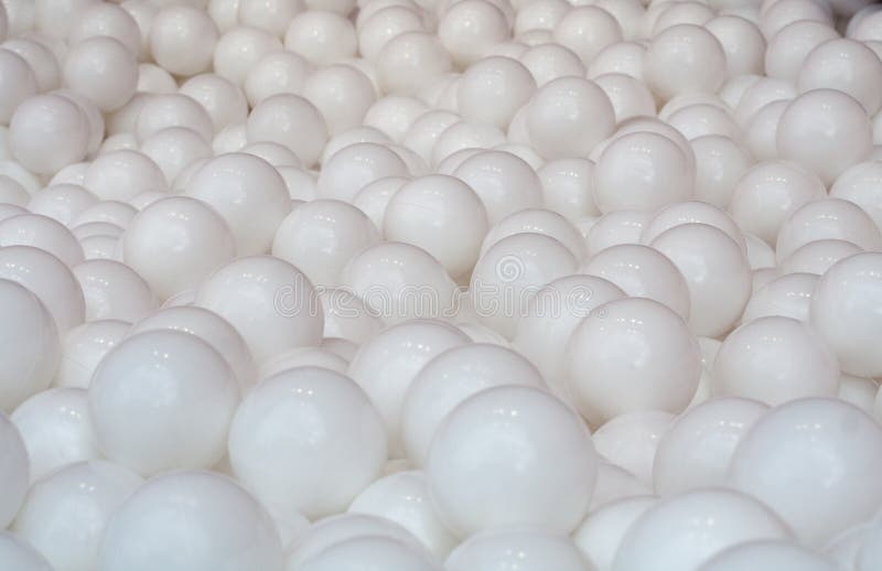 White Plastic Balls. Background, Texture. Stock Photo - Image of ...