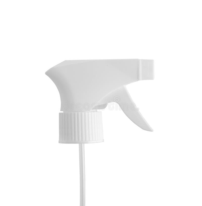 Plastic White Trigger Spray Pump Isolate on White. Cleaning Product ...