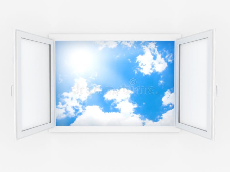 Plastic window stock illustration. Illustration of open - 9908384