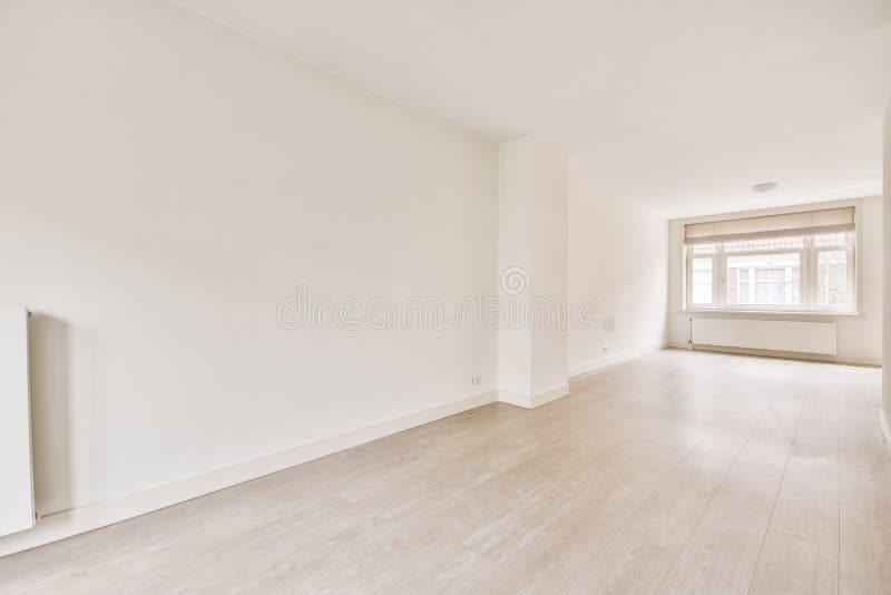 Empty Room with Window and Radiator Stock Photo - Image of empty, flat ...