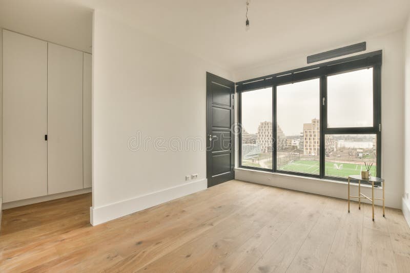 Empty room with window stock photo. Image of renovate - 249535488