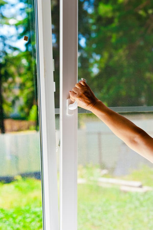 Plastic windows stock photo. Image of open, house, double - 25639714