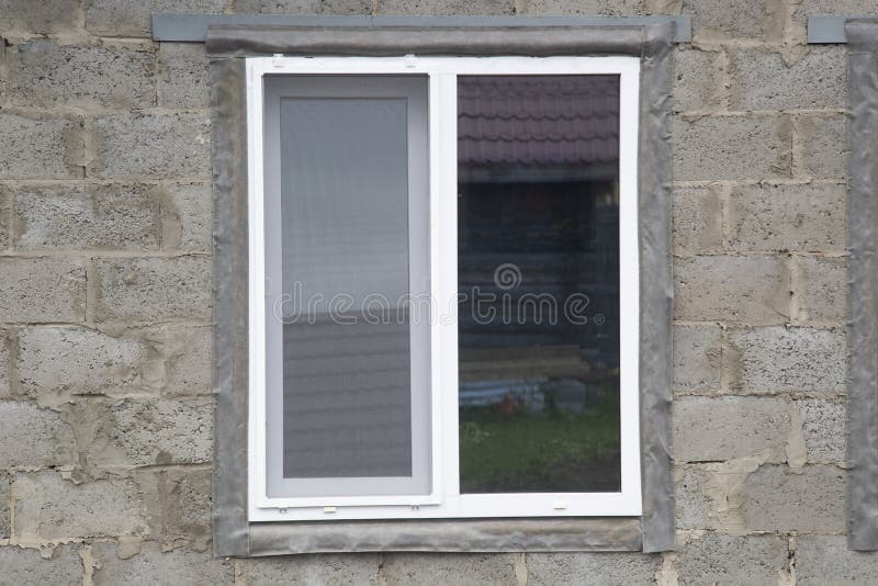 Plastic Windows. Installation and Sale of Plastic Windows Stock Image ...