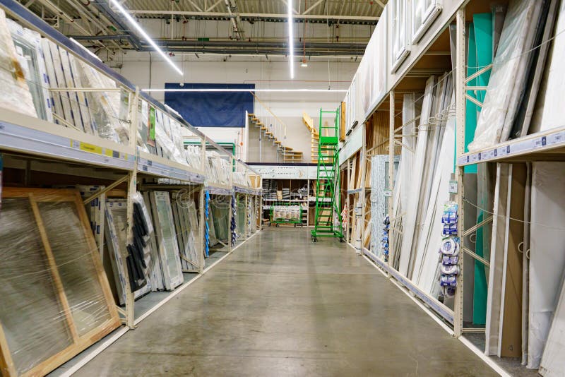 Window Sills and Tides for Windows on the Rack in the Hardware Store ...