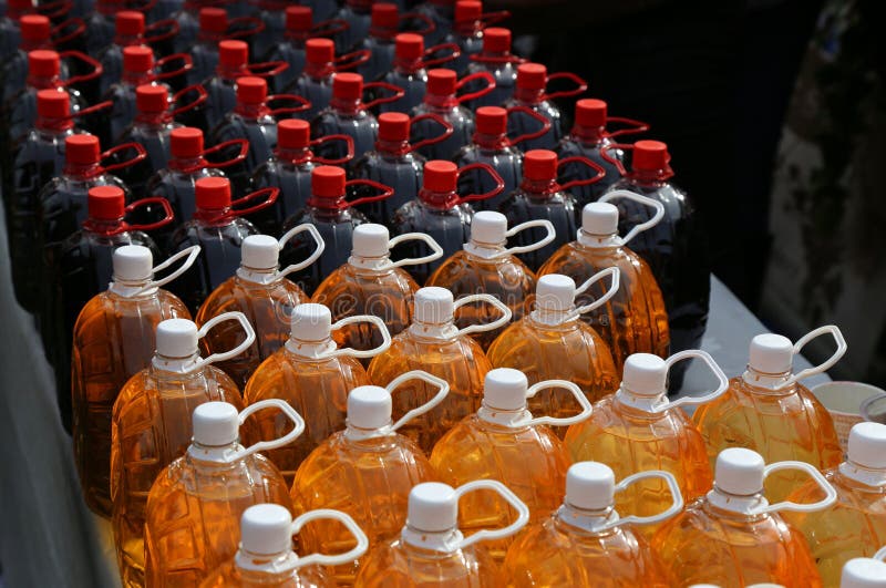 Plastic wine bottles stock photo. Image of plastic, white - 100966852