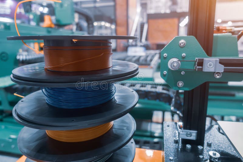 Plastic Wire for 3D Printer Stock Photo - Image of modern, material ...
