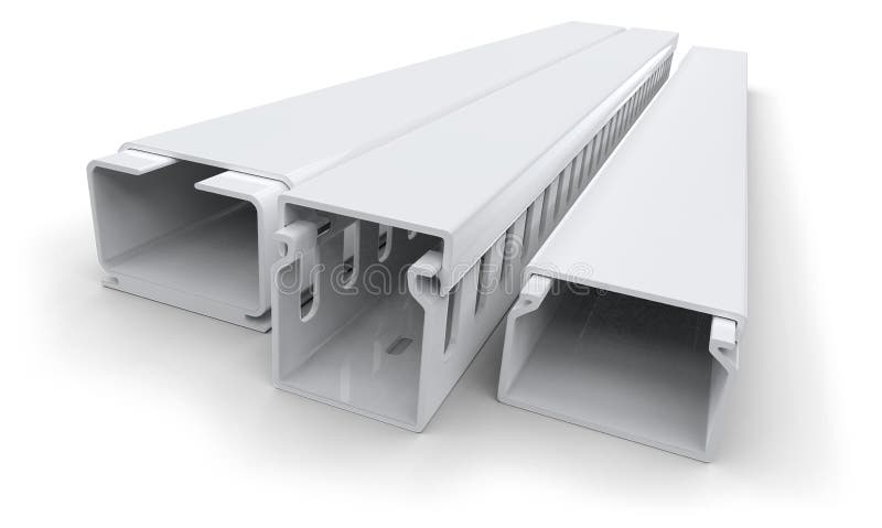Plastic wiring duct stock image. Image of plastic, isolated - 31477931