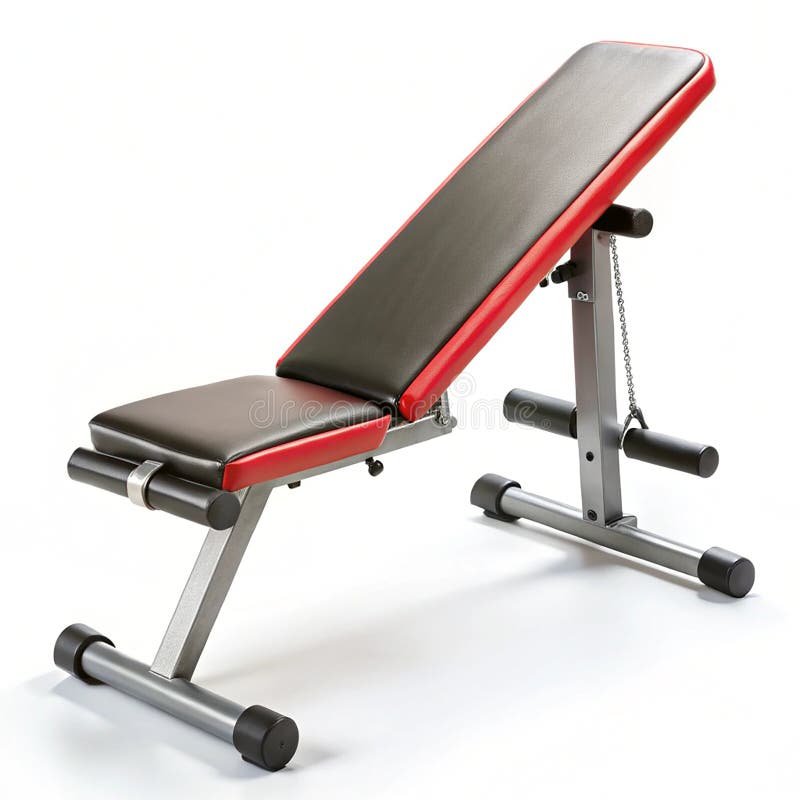 Plastic Workout Bench with Adjustable Height Stock Illustration ...