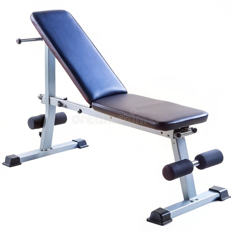 Plastic Workout Bench with Adjustable Height Stock Illustration ...