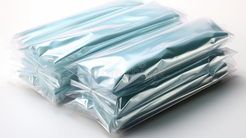 Plastic Wrap on White Background Stock Illustration - Illustration of ...