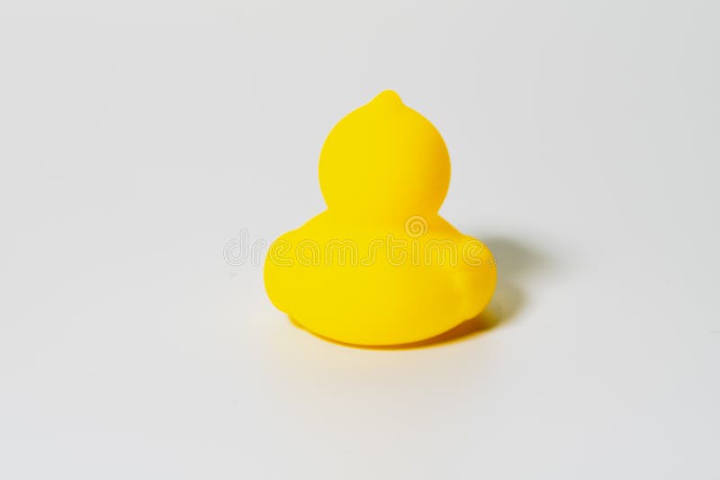 Plastic Yellow Duck - Back Facing Away Stock Image - Image of bathe ...