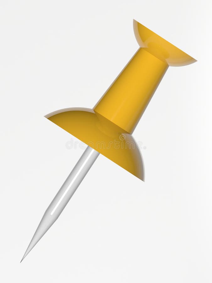 Yellow Push Pin
