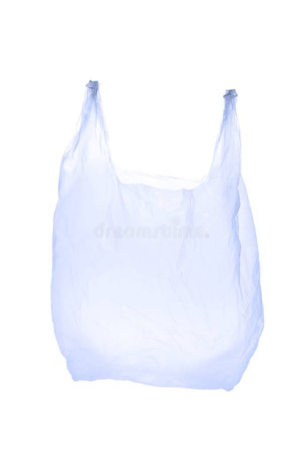 Plastic zak stock afbeelding. Image of blauw, plastiek - 13013695