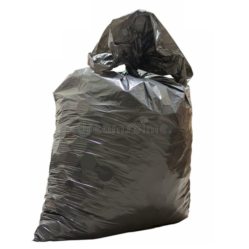 Plastic Zak Met Afval Dichte Omhooggaand Stock Afbeelding - Image of ...