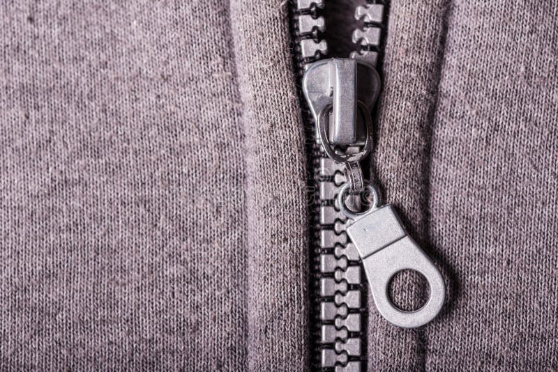 Plastic Zipper Opening Jacket Stock Photo - Image of coat, clothing ...