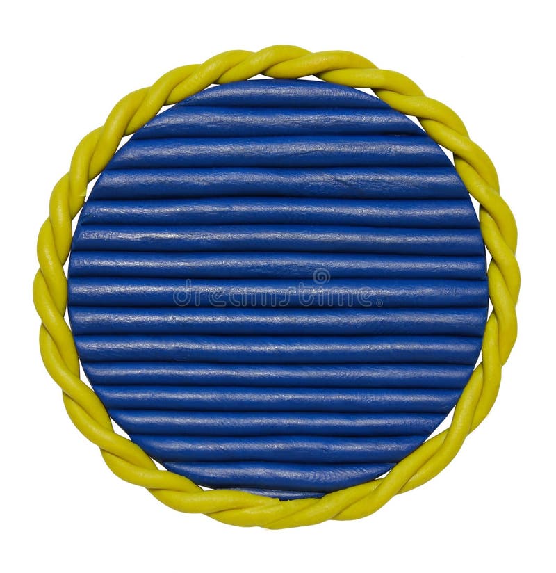 Plasticine badge with rope stock illustration. Illustration of sling ...