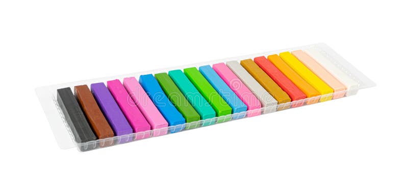 Plasticine Box Isolated, Modeling Clay Pieces Packaging, Creativity ...