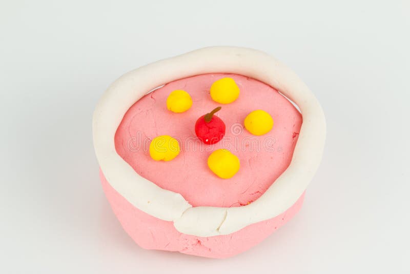 Plasticine cake. stock image. Image of built, brick, preschool - 42386475