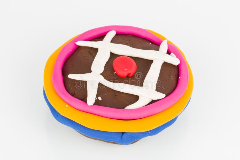 Plasticine cake. stock image. Image of built, brick, preschool - 42386475