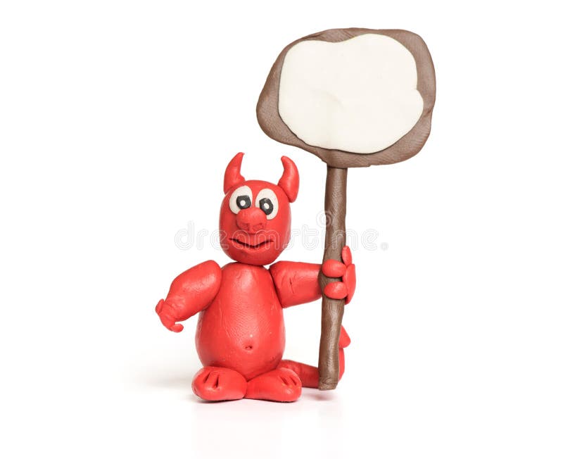 Plasticine Cute Devil Monster Stock Image - Image of devil, advertising ...