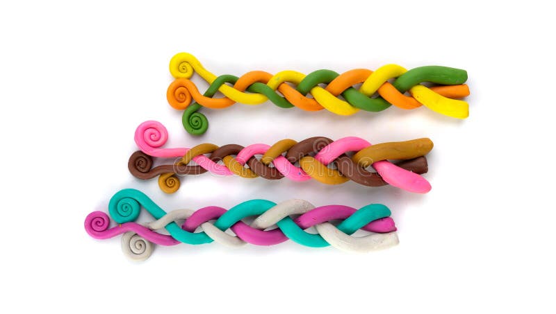 Plasticine Elements Isolated, Modeling Material Clay Pieces, Creativity ...