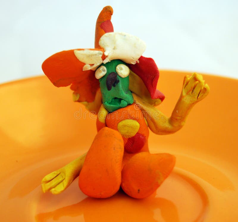 Plasticine figure stock image. Image of accident, missing - 10729521