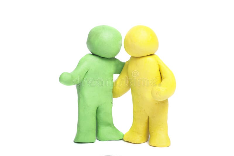 Plasticine human figures stock photo. Image of assorted - 12844662